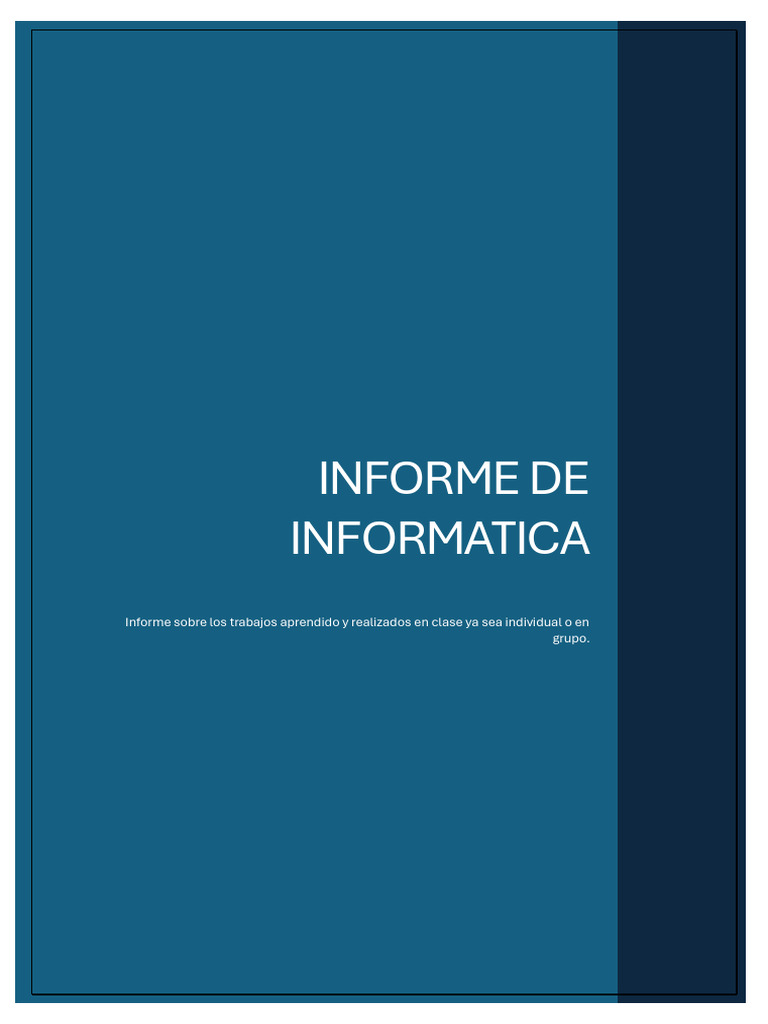 Informe de Programación Básica | PDF