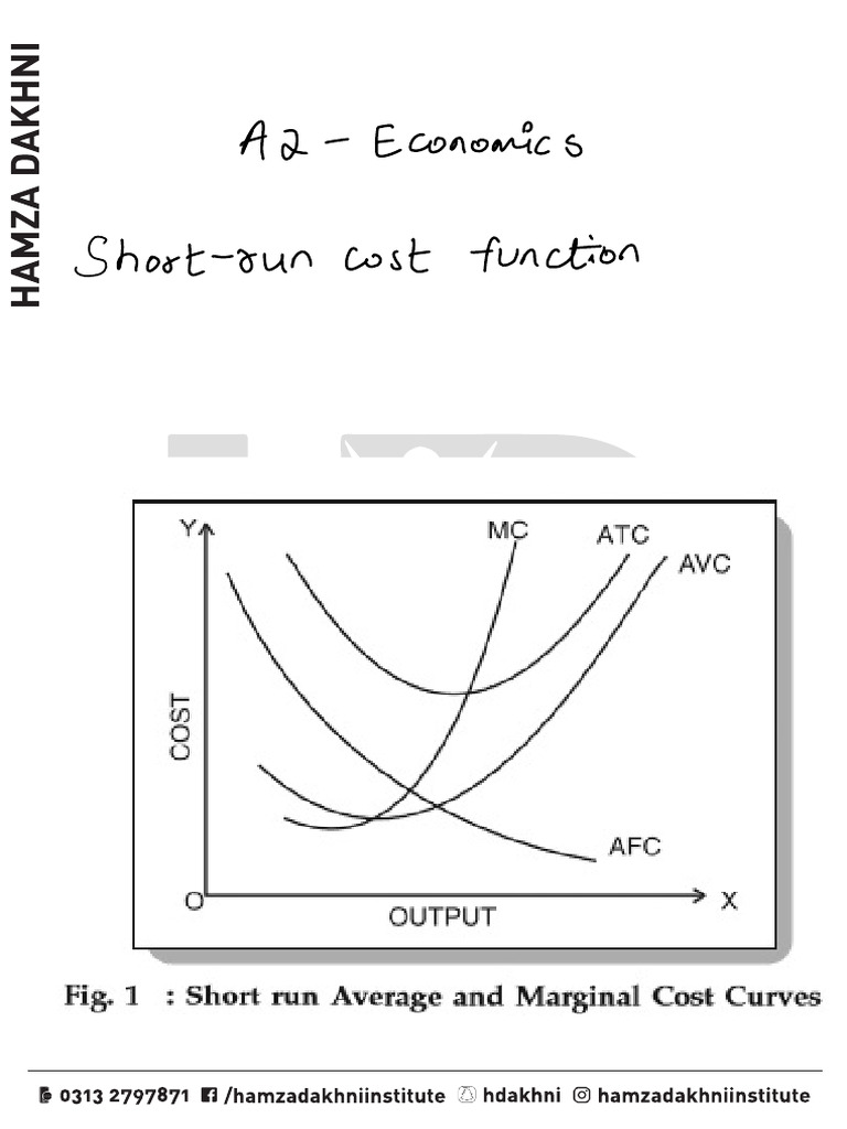 A2 Level Short-Run Cost Function | PDF | Financial Accounting | Pricing