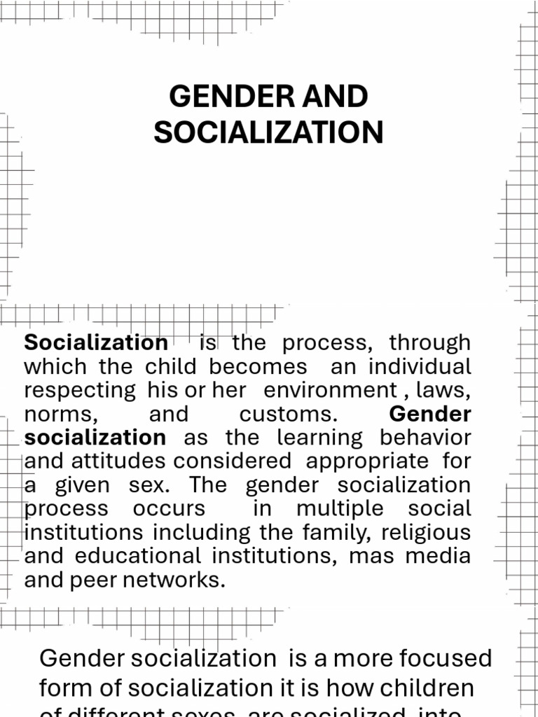 Understanding Gender Socialization | PDF | Gender Studies | Gender
