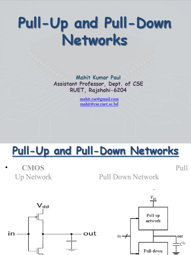 3.Pull-Up and Pull-Down Networks | PDF