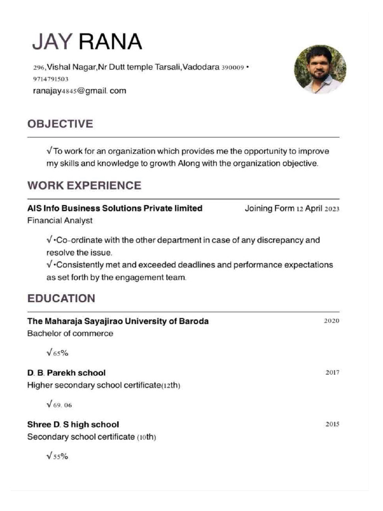 Resume Jay Rana | PDF