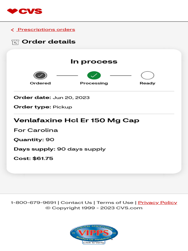 Order Status - CVS Pharmacy | PDF