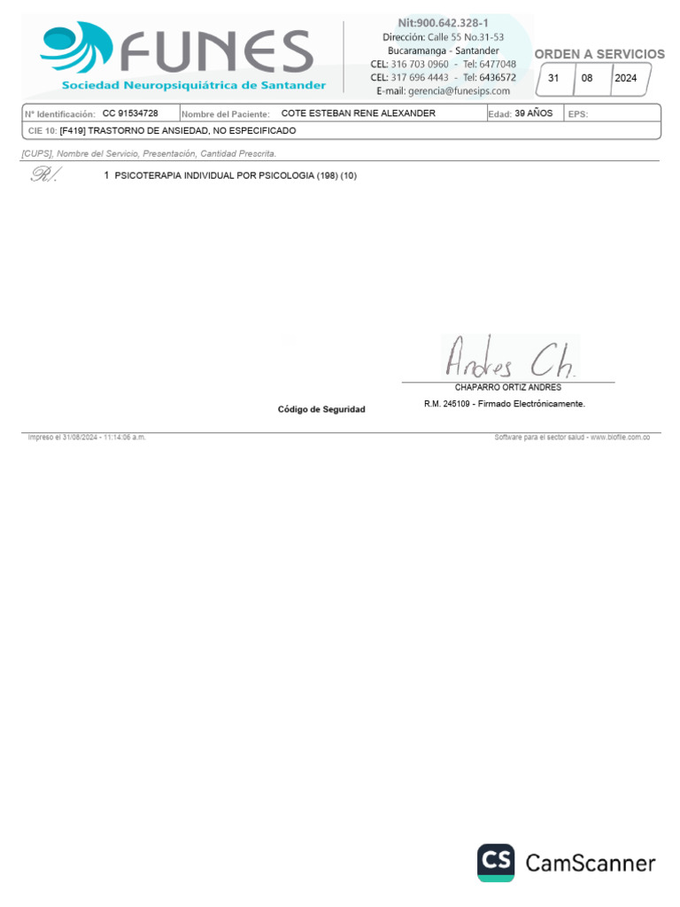 O.S. Rene Alexander Cote Esteban | PDF