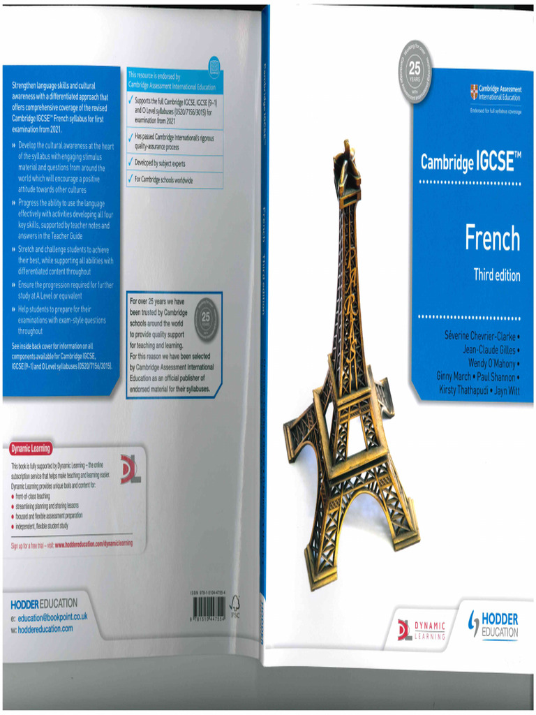 Cambridge IGCSE French 3rd Edition Unit 1 | PDF
