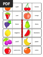 Memorama de Frutas Y Verduras | PDF