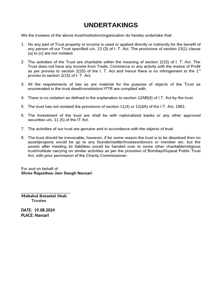 Shree Rajasthan Jaion Undertakings | PDF