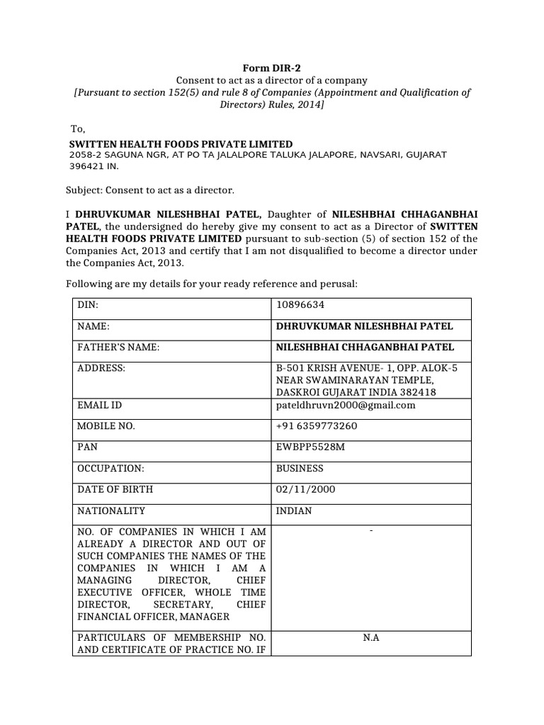 Form DIR 2 | PDF | Public Law | Crimes