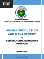 Chapter 1 Animal Production and Management | PDF