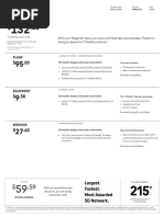 2022 T Mobile Cell Phone Bill Template | PDF