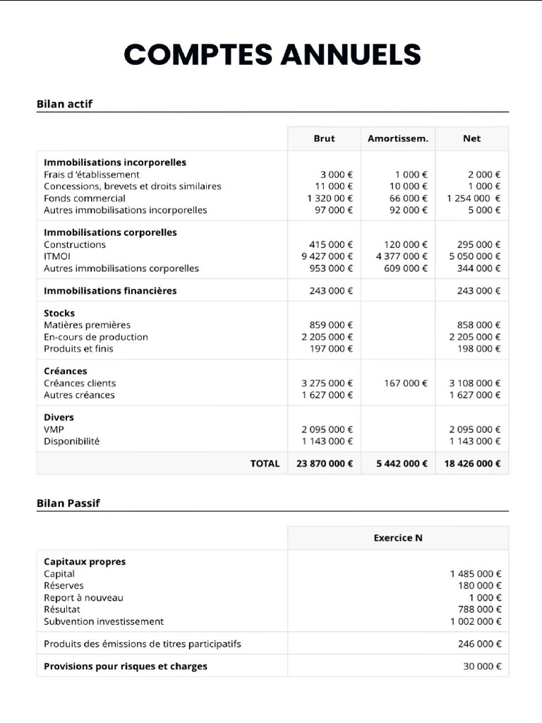 Bilan Financier | PDF