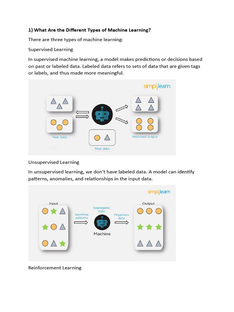 ML viva questions | PDF | Machine Learning | Cross Validation (Statistics)