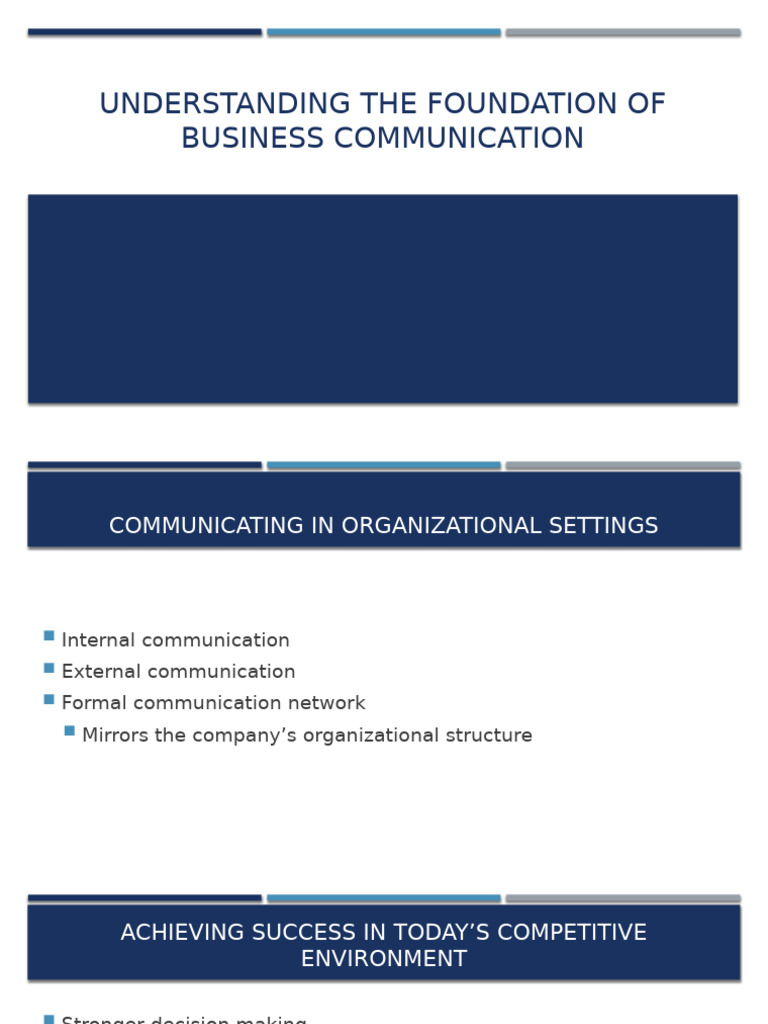 Business Communication Lec 1 | PDF | Communication | Information