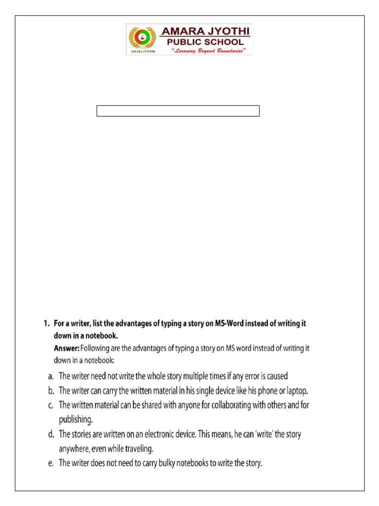 Grade 4 Computer Notes | PDF