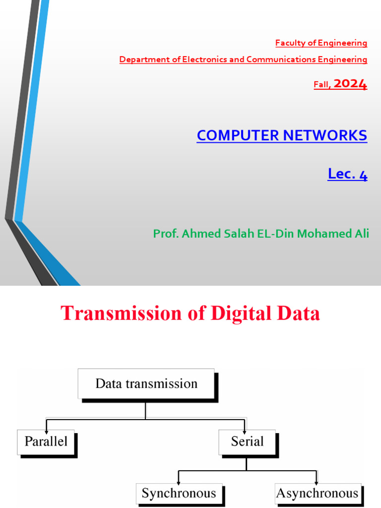 Net - Lec. 4 - Fall 2024 | PDF | Error Detection And Correction | Computer Networking