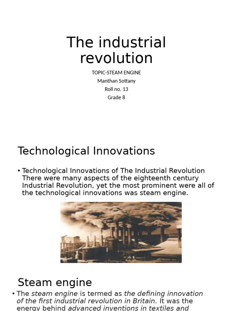 The Industrial Revolution | PDF