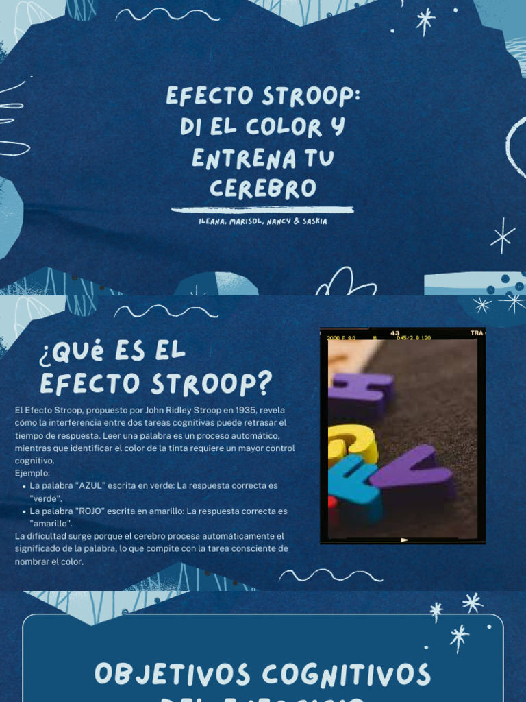 Efecto Stroop | PDF | Sicología | Conceptos psicologicos