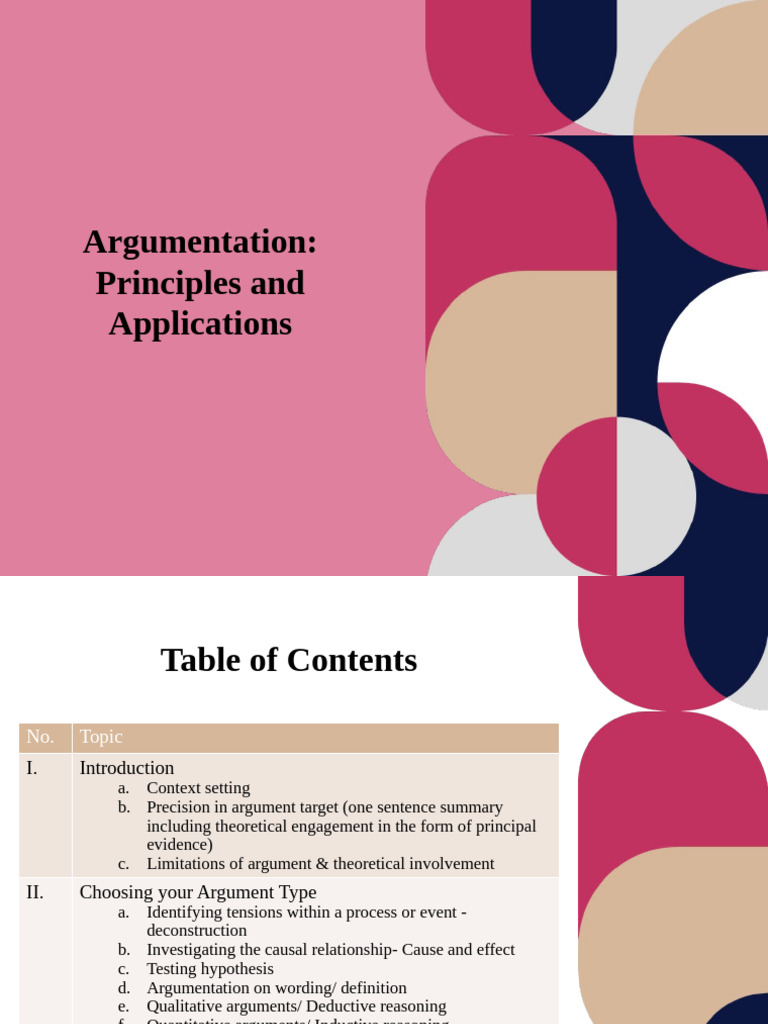 Principles of Effective Argumentation | PDF | Argument | Deductive ...
