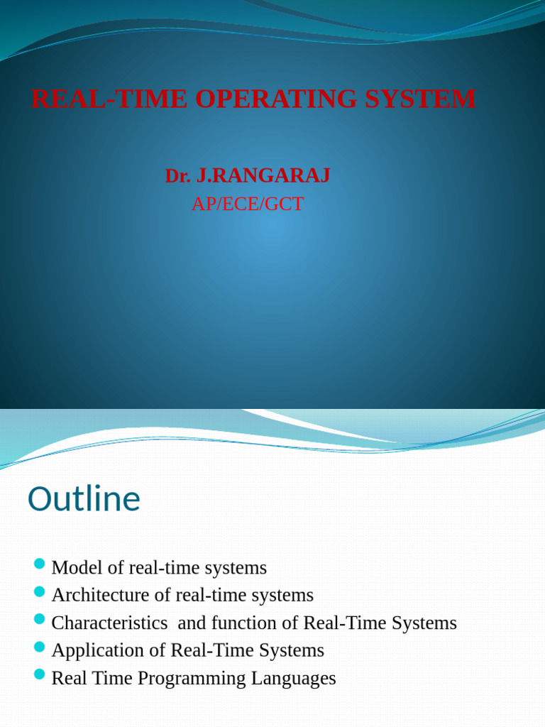 RTOS | PDF | Real Time Computing | Computing RTOS | PDF | Real Time Computing | Computing