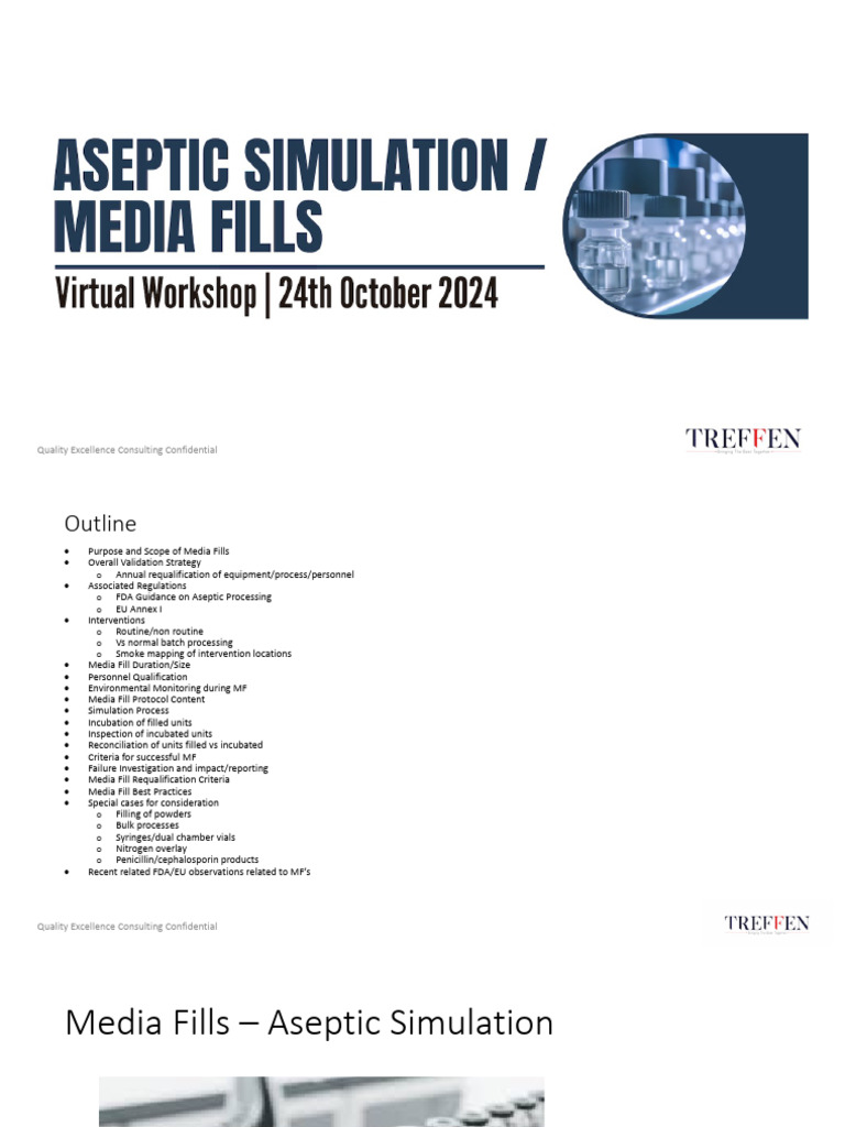 Media Fills - Aseptic Simulation Workshop - Treffen 2024 - 2 | PDF