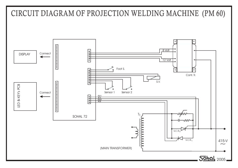 Projection Welding Machine Circuit Diagram | PDF