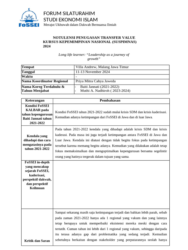 Transfer Values SUSPIMNAS | PDF