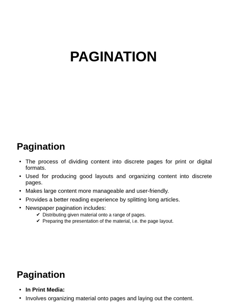 Pagination and Layout | PDF | Page Layout | Human Communication