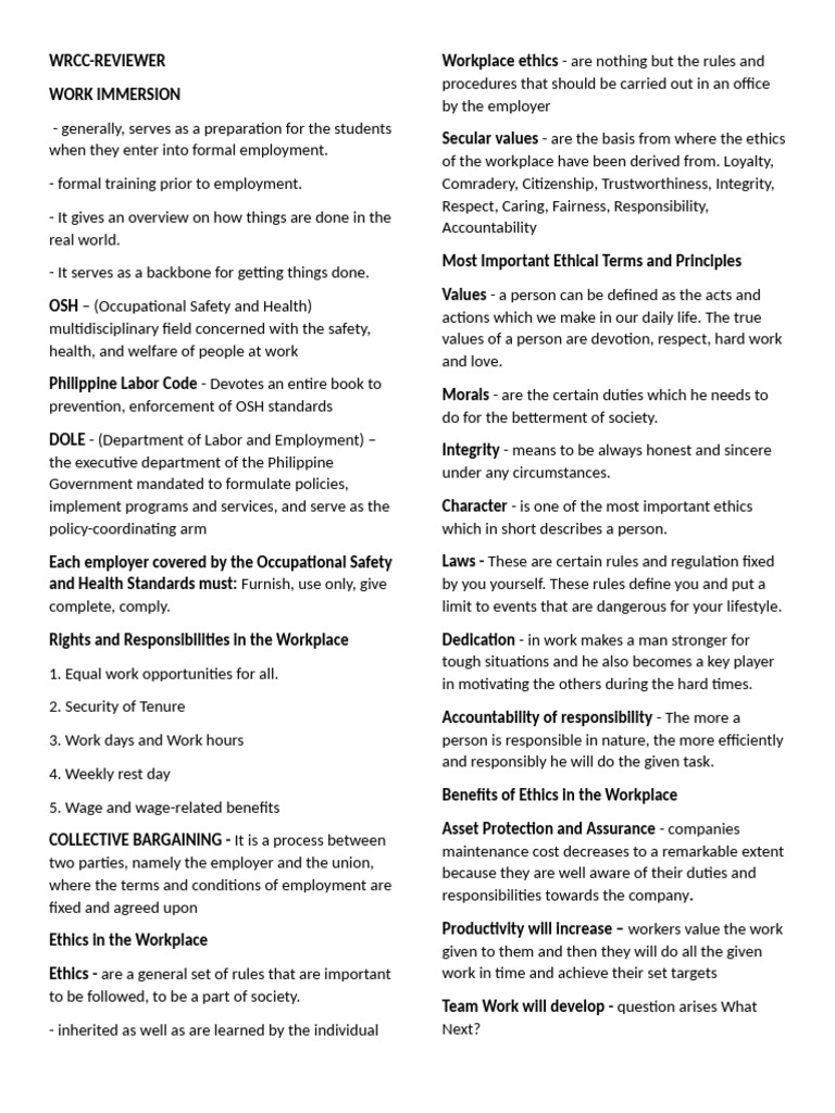 WRCC | PDF | Employment | Occupational Safety And Health