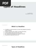 4 Headline Types | PDF | Newspapers | News