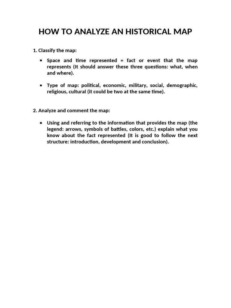 How to Analyze Historical Maps | PDF