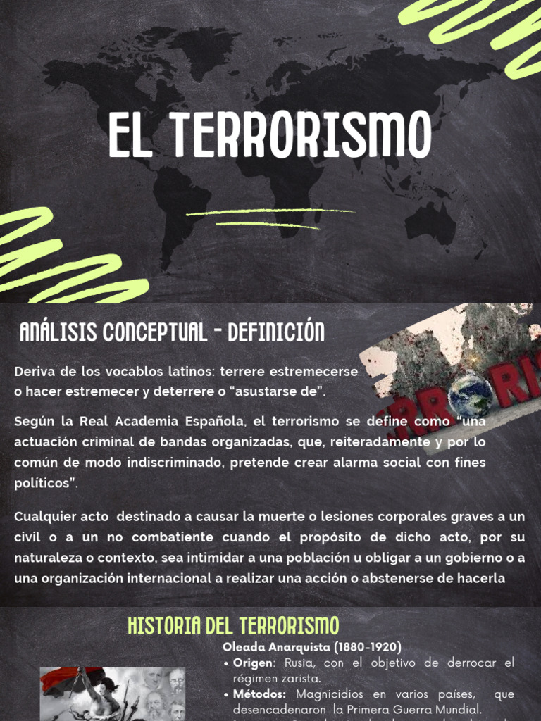 Historia y Tipos de Terrorismo | PDF | Al Qaeda | Política mundial