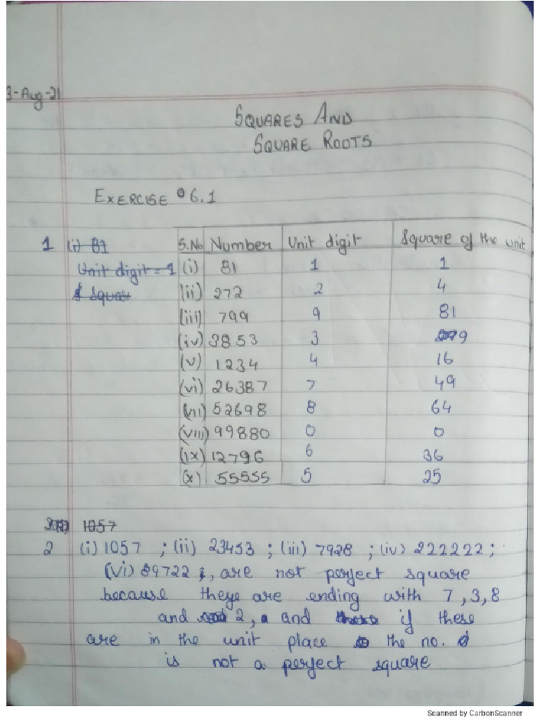 Maths Copy Work | PDF