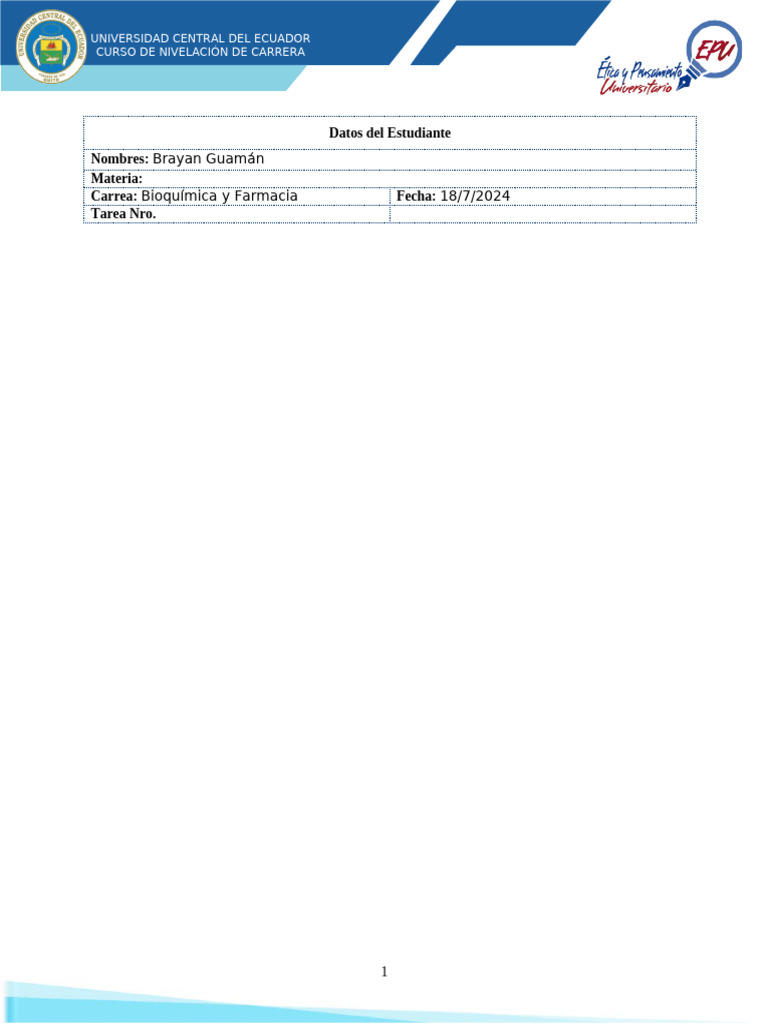 Formato de Tareas Word | PDF