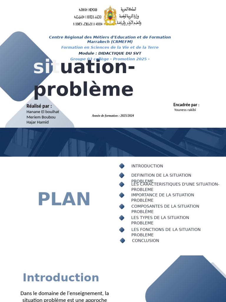 Comprendre la Situation-Problème en SVT | PDF | Apprentissage | Pédagogie