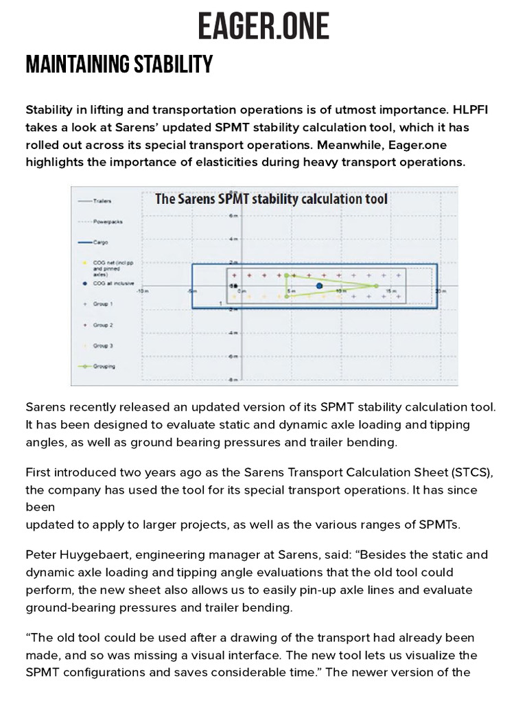 Eager - One - Maintaining Stability | PDF | Mechanical Engineering