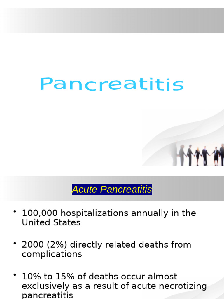 Management of Acute Pancreatitis | PDF | Causes Of Death | Medical ...