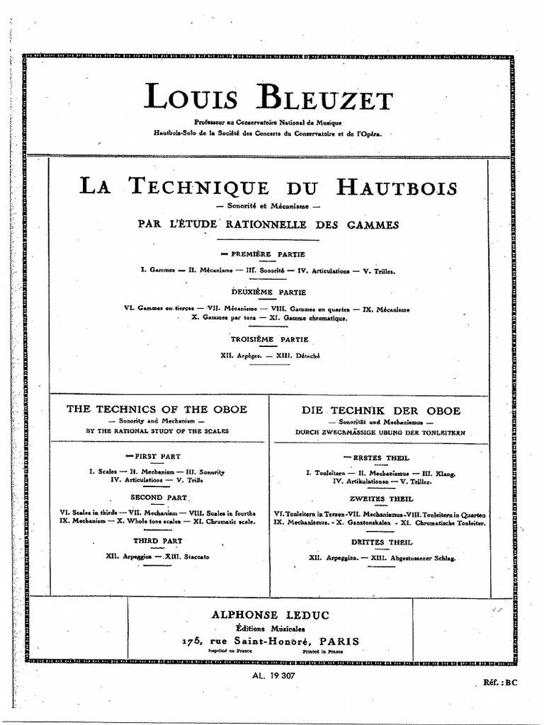 Bleuzet, L. Escalas. I, II, III | PDF