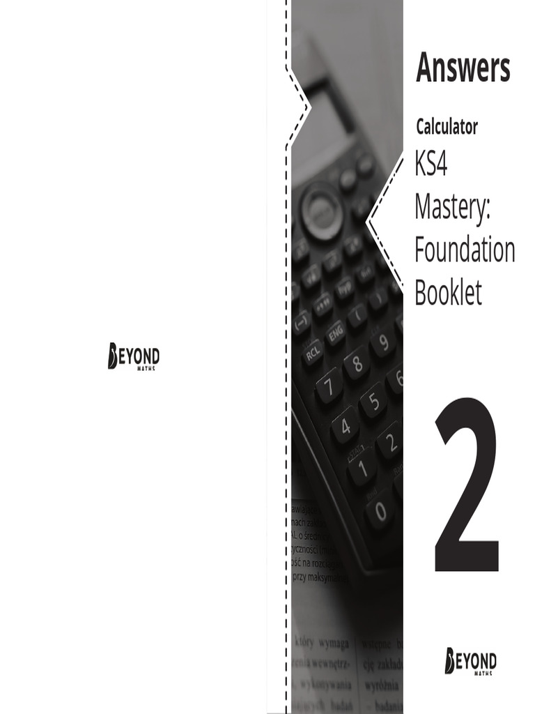 KS4 Foundation Booklet 2 Answers | PDF