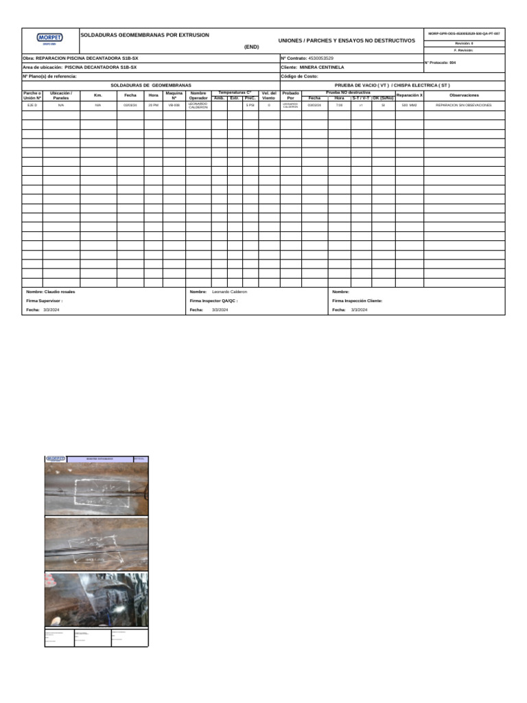 Protocolos Geosinteticos EJE D 004 | PDF