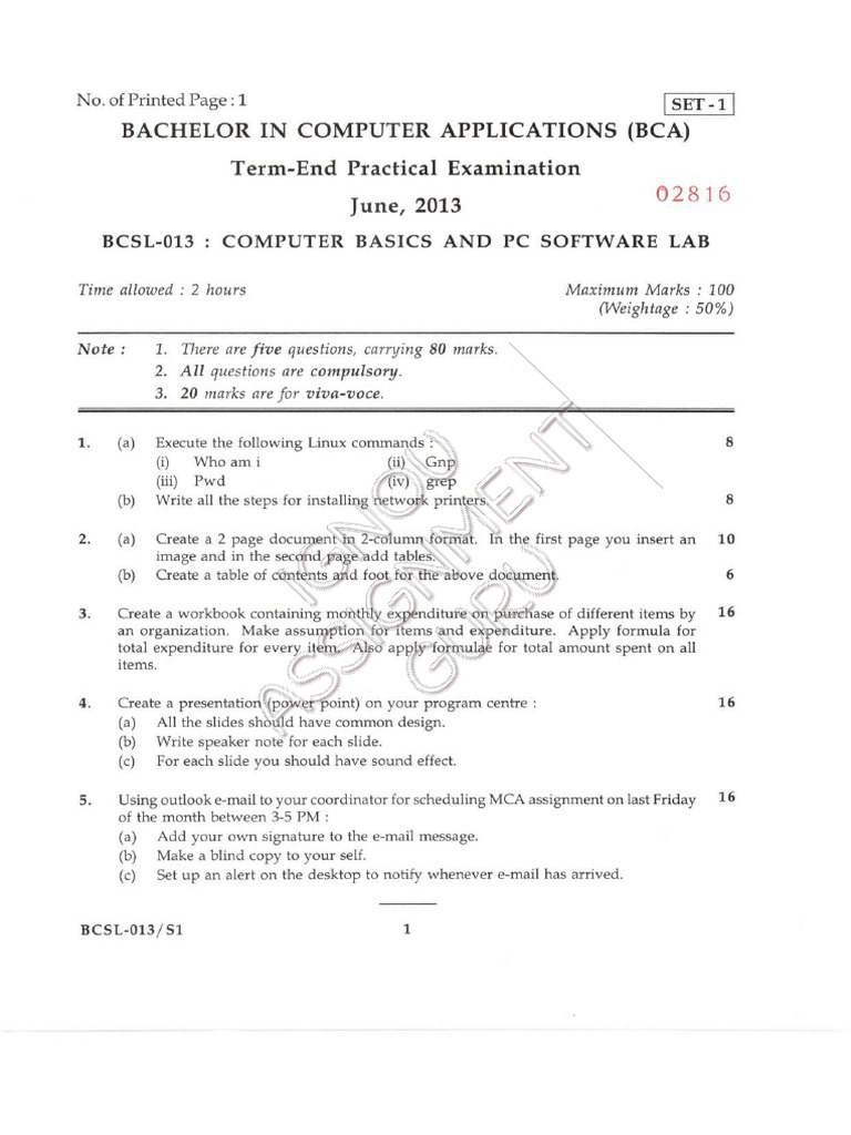 BCSL-013-SET-1 - Compressed | PDF