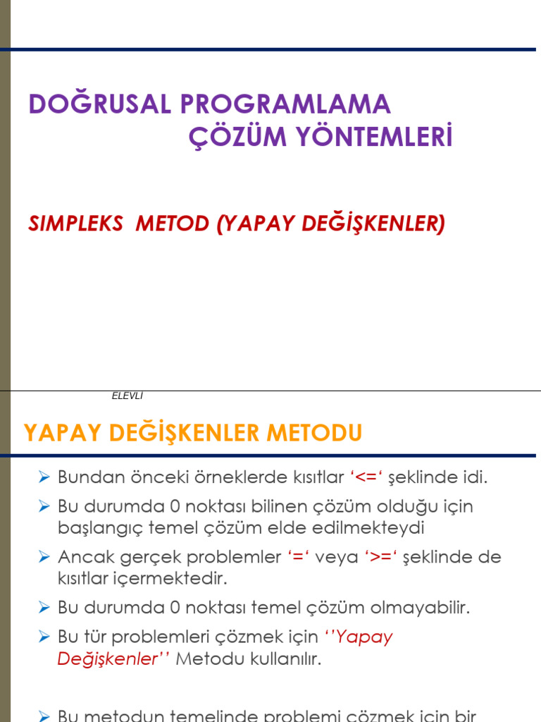 Ders6 DP CozumYontemleri Yapay | PDF