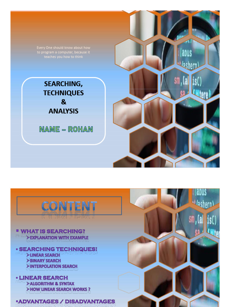 searching.ppt111 | PDF | Computer Science | Applied Mathematics