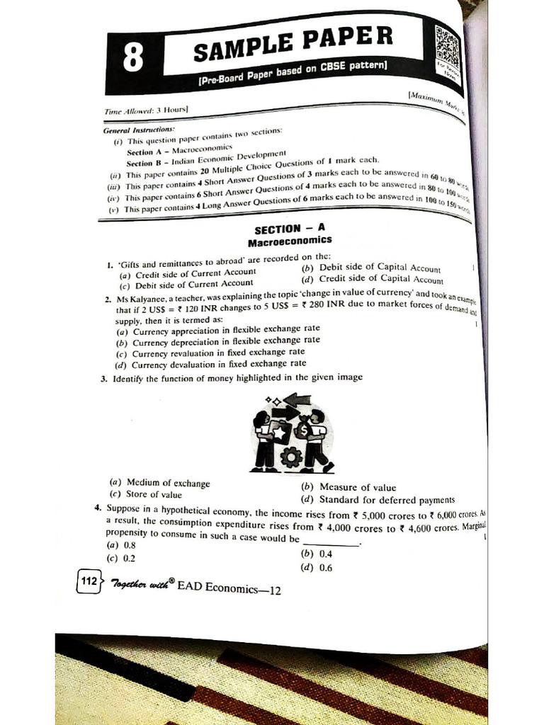 Sample Paper 8 | PDF