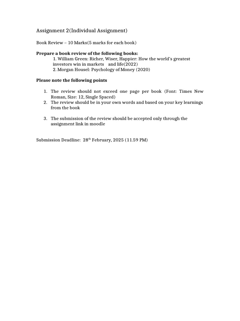 Assignment2 Instructions | PDF