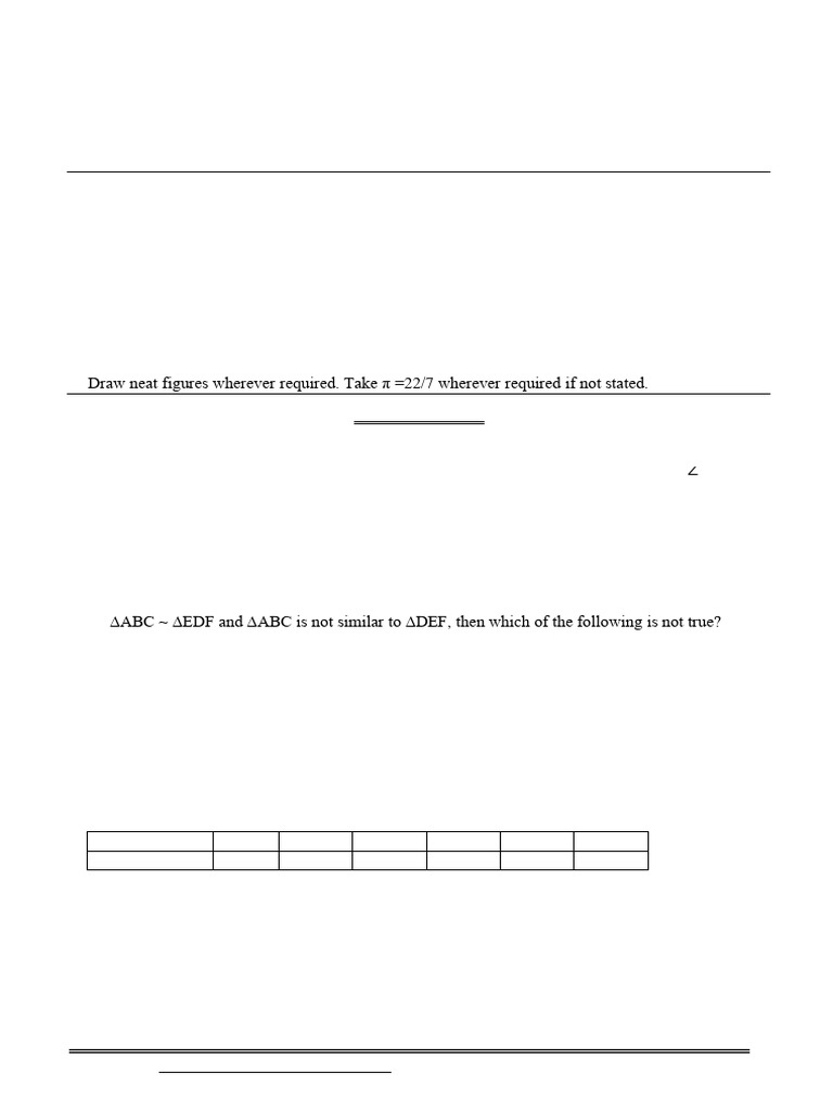 Maths Sample Papers 2025 | PDF | Circle | Area