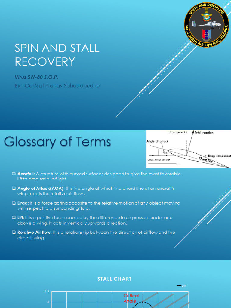 Chapter 6 Stall and Spin Recovery | PDF | Lift (Force) | Aviation