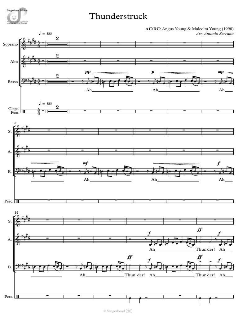 09 - Thunderstruck - ACDC | PDF