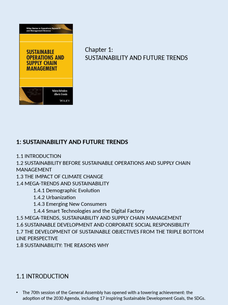 Chpt01-Sustainability and Future Trends | PDF | Sustainability ...