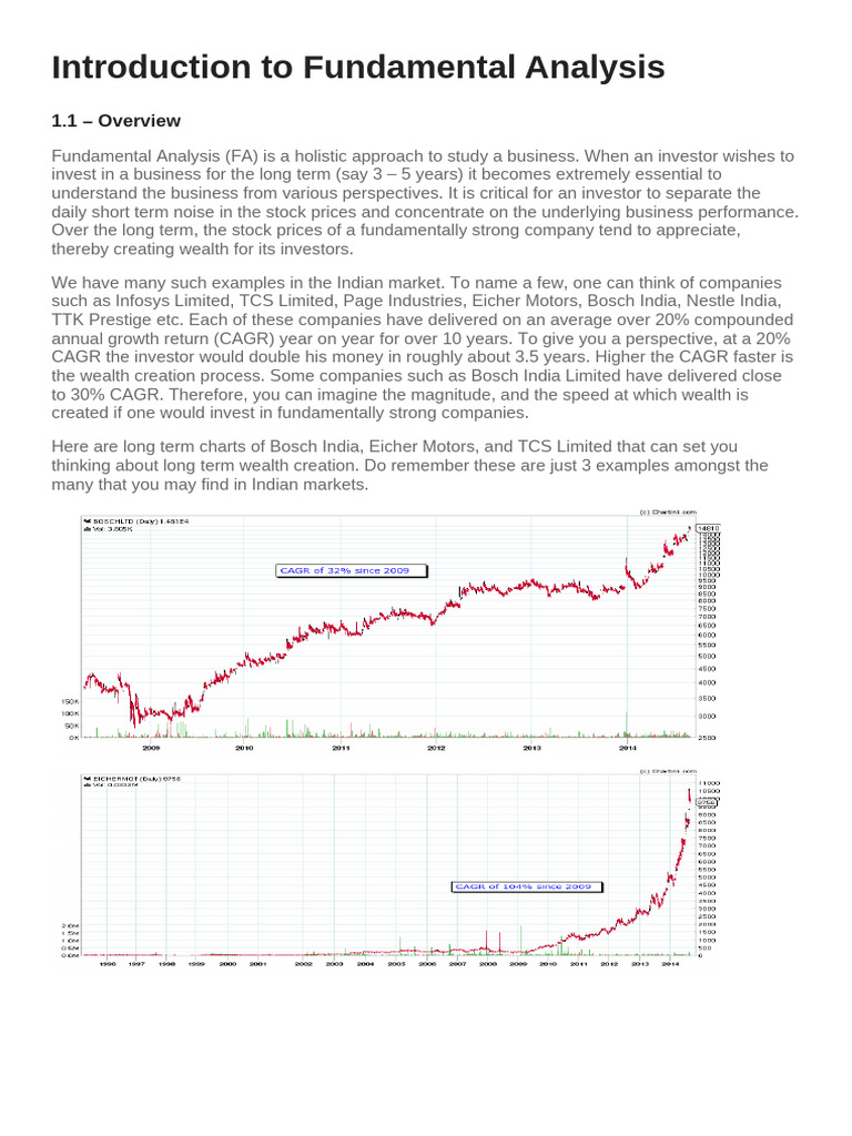 Understanding Fundamental Analysis Basics | PDF | Income Statement ...