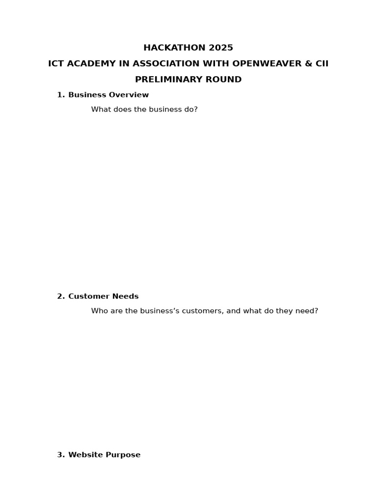 Concept Note - Abstract Questionnaire | PDF