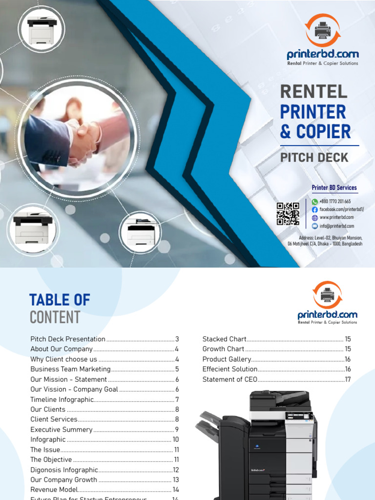 Printer BD - Pitch Deck | PDF | Photocopier | Printer (Computing)